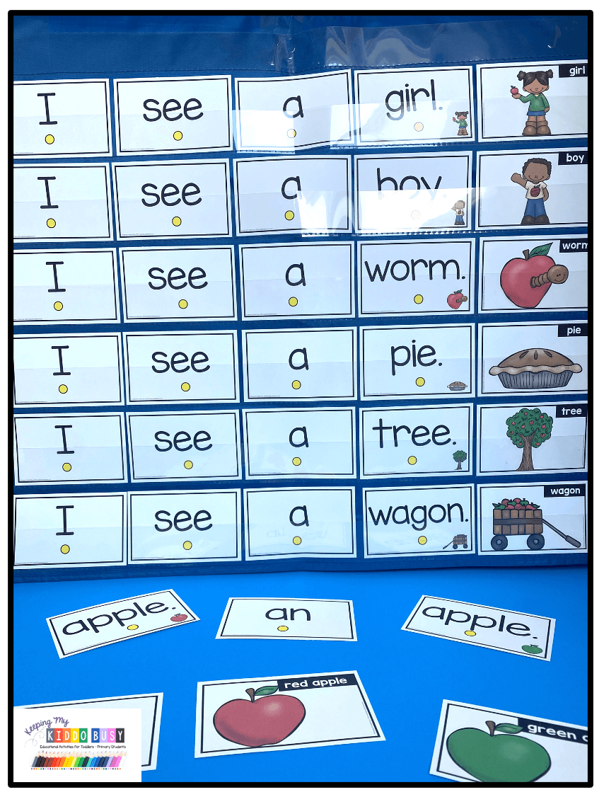 September Pocket Chart Centers — Keeping My Kiddo Busy