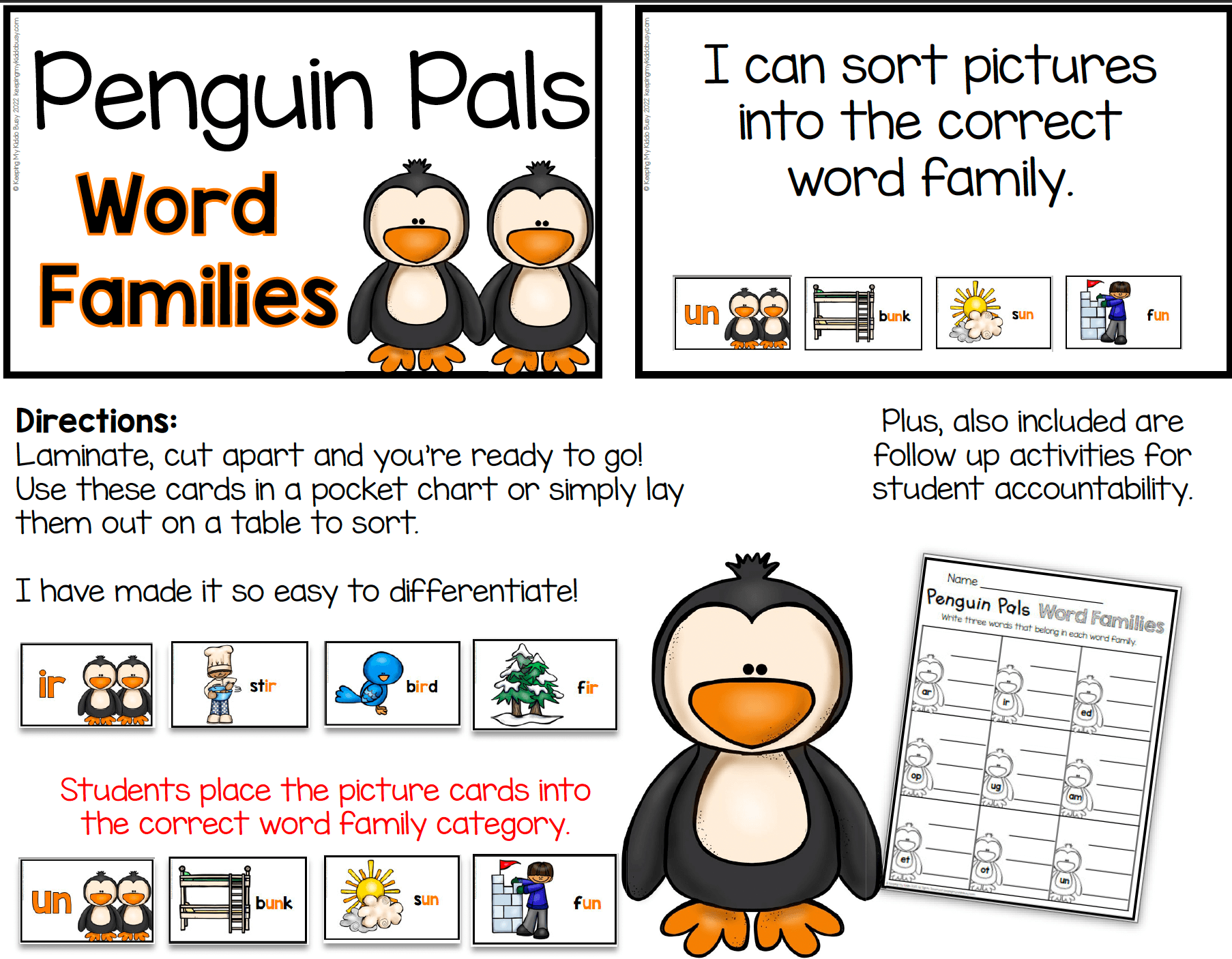 January Pocket Chart Kits — Keeping My Kiddo Busy