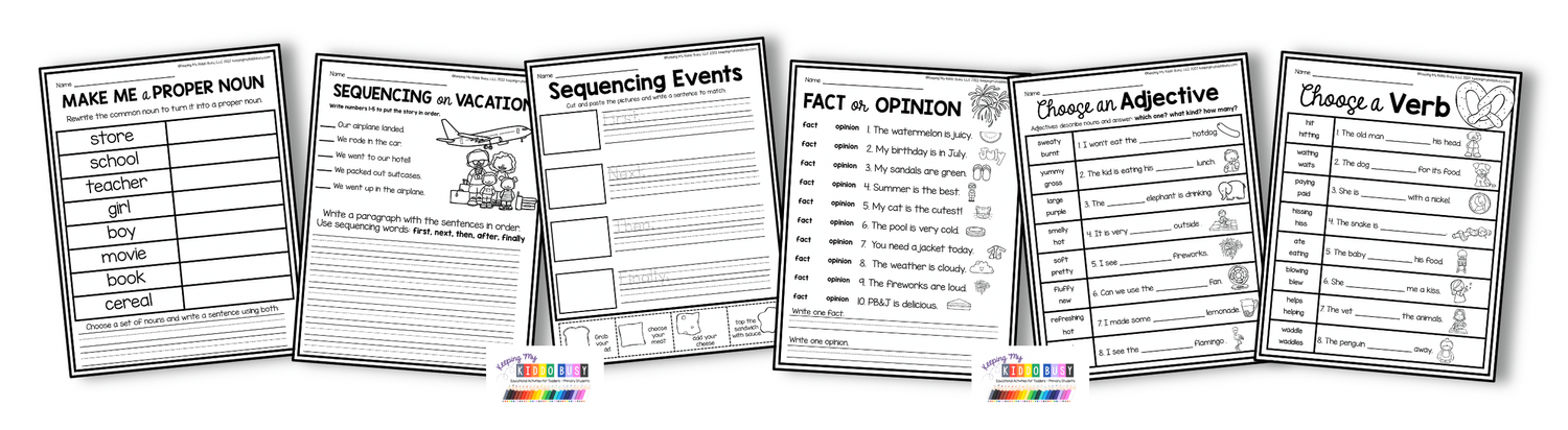 SUMMER REVIEW activities and worksheets for first grade - FREEBIES ...