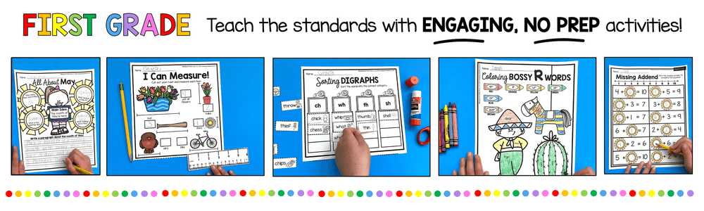 May activities and worksheets for first grade - FREEBIES — Keeping My ...