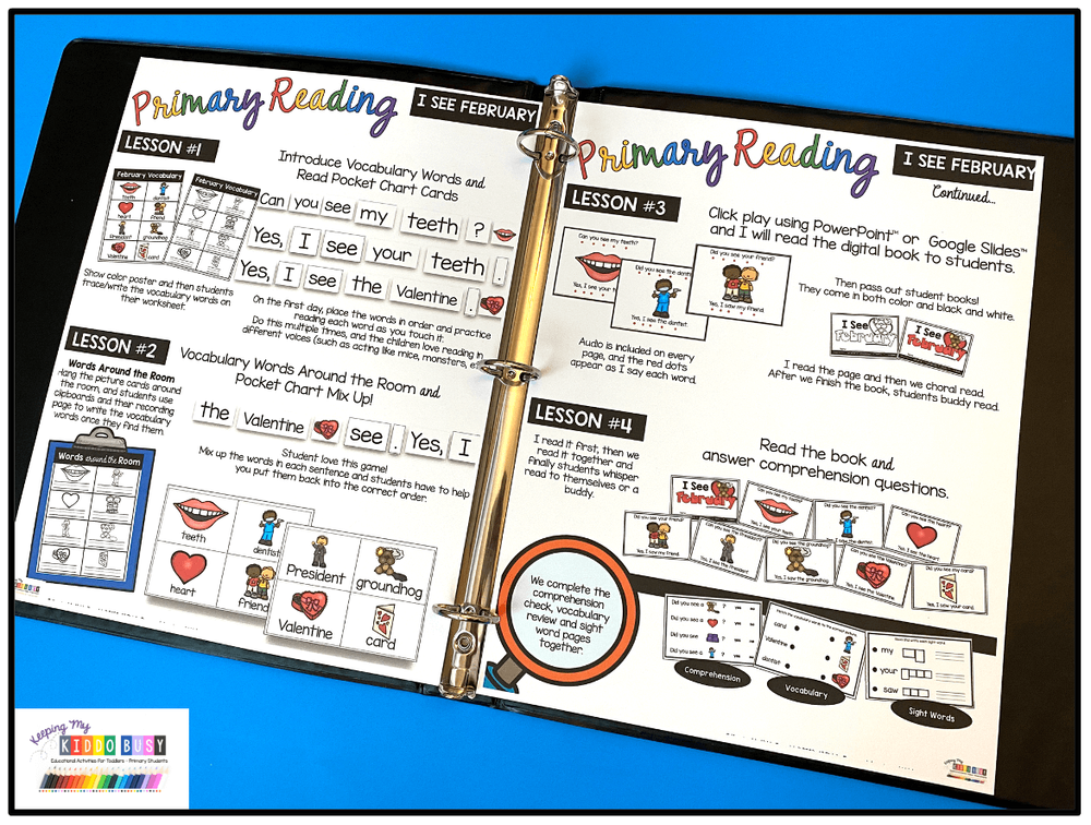 February Reading Unit for Pre-k and Kindergarten — Keeping My Kiddo Busy