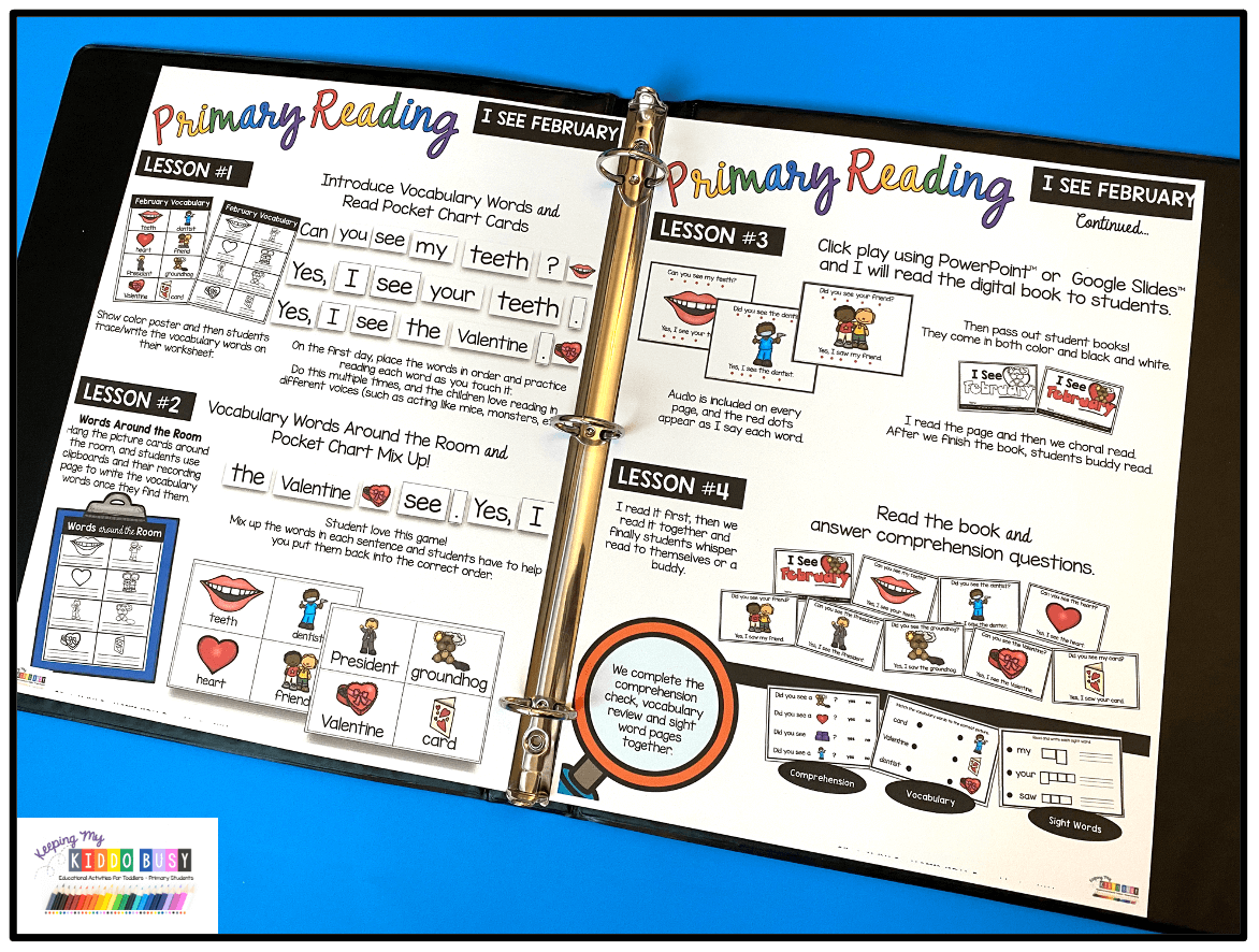 February Reading Unit for Pre-k and Kindergarten — Keeping My Kiddo Busy