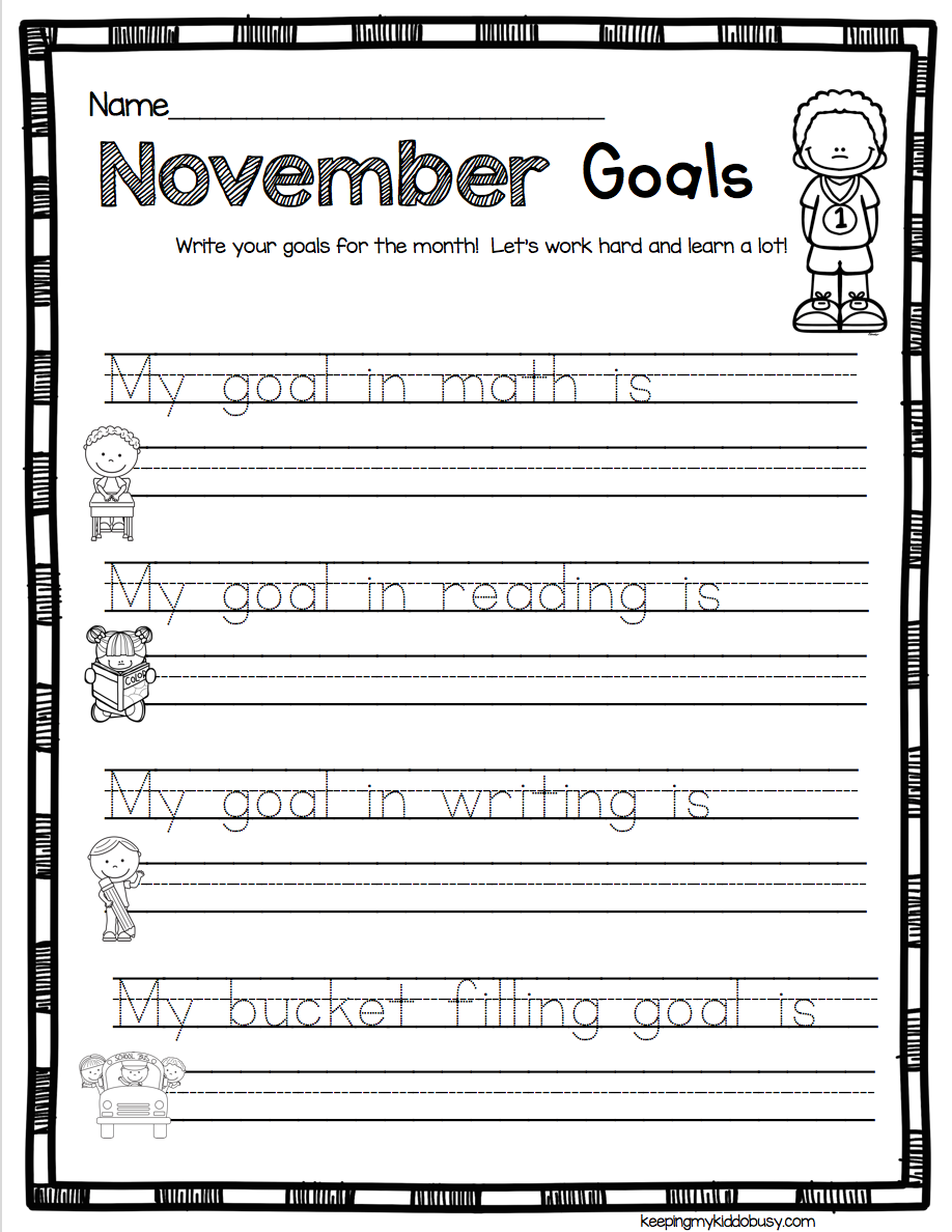 November Math and Literacy Pack - FREEBIES — Keeping My Kiddo Busy