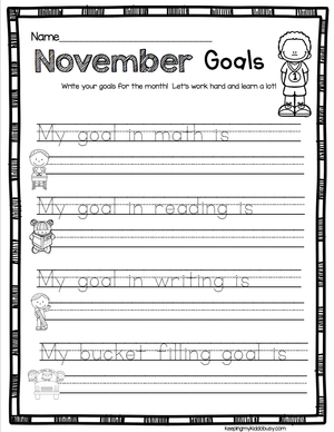 November Math and Literacy Pack - FREEBIES — Keeping My Kiddo Busy