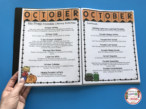 October Math and Literacy Pack - FREEBIES — Keeping My Kiddo Busy