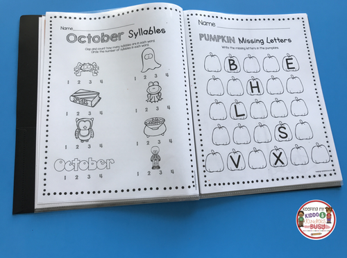 October Math and Literacy Pack - FREEBIES — Keeping My Kiddo Busy