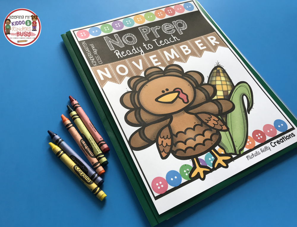 November Math and Literacy Pack - FREEBIES — Keeping My Kiddo Busy