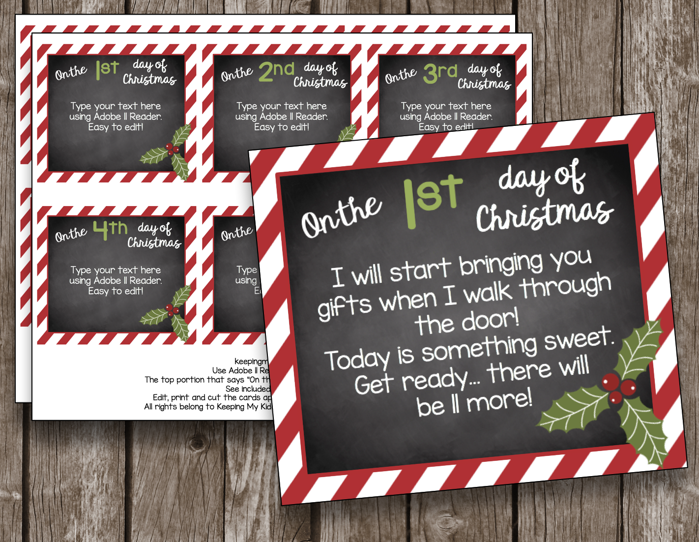 12 Days of Christmas - FREE Cards! — Keeping My Kiddo Busy