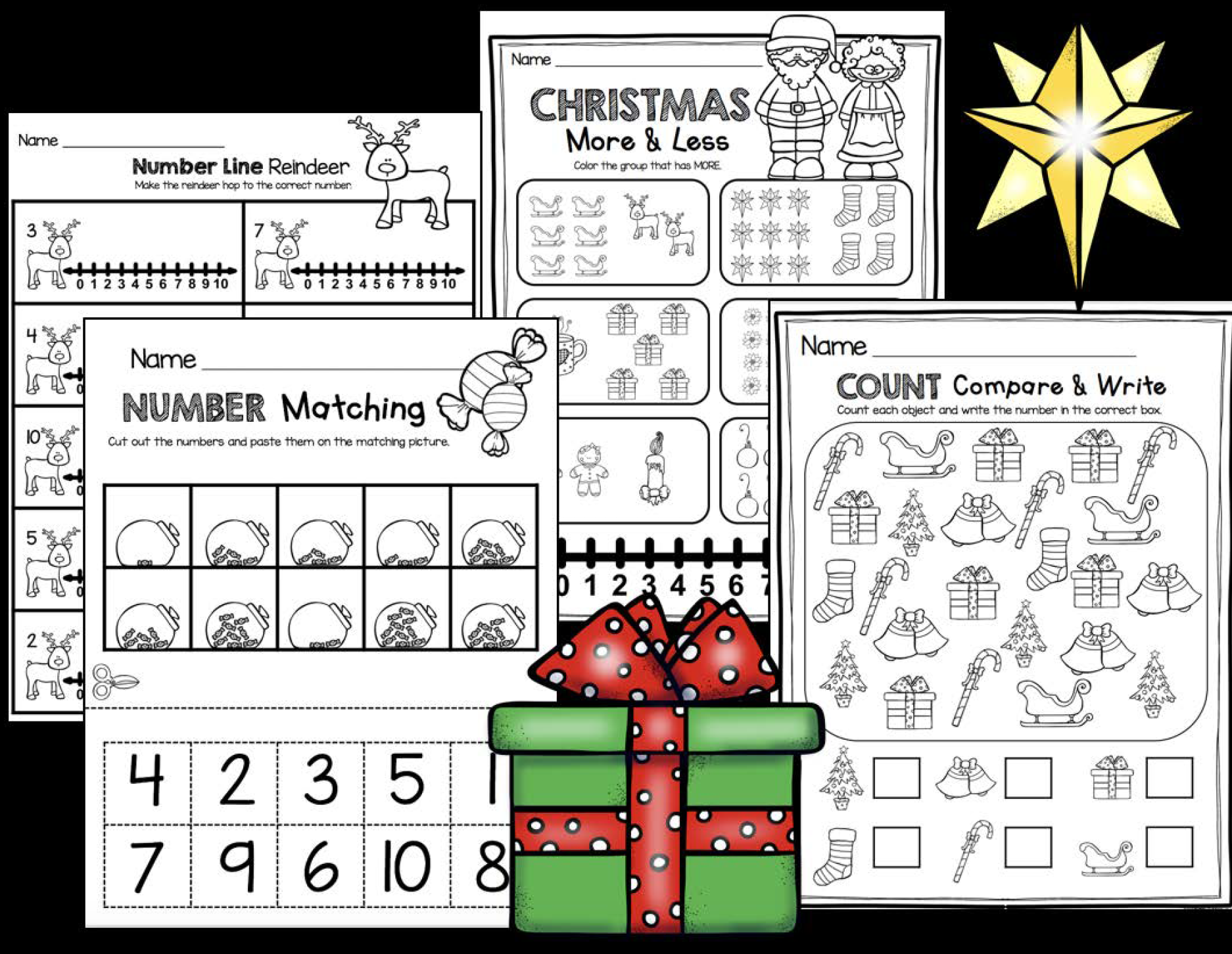 December Morning Seat Work in Kindergarten - FREE WEEK — Keeping My ...