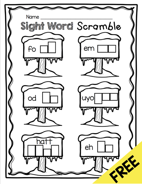 January No Prep Math & Literacy Pack - FREEBIES — Keeping My Kiddo Busy