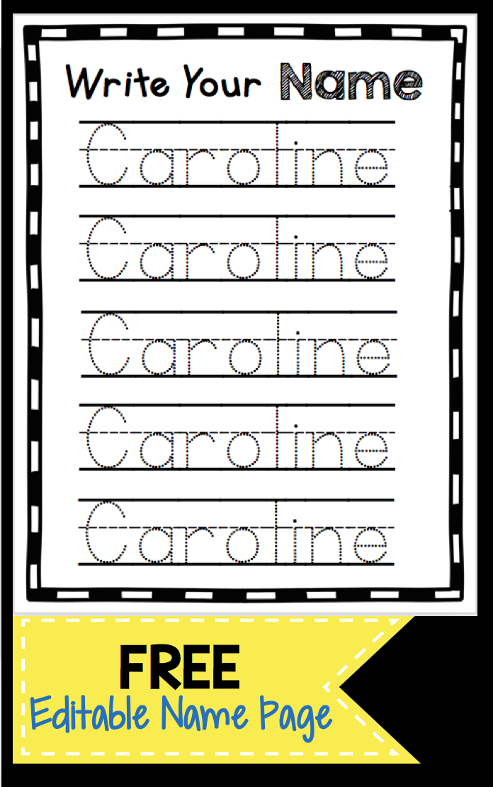 Learn to Write Your Name - FREEBIE — Keeping My Kiddo Busy