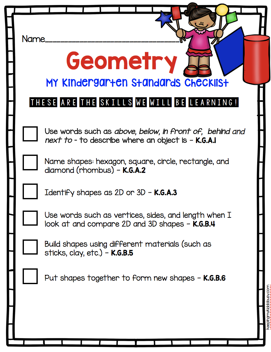 Kindergarten Standards - I Can Statements - FREEBIES — Keeping My Kiddo ...