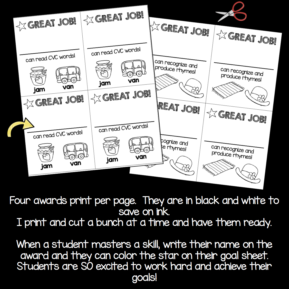 Kindergarten Goal Chart - FREEBIE — Keeping My Kiddo Busy