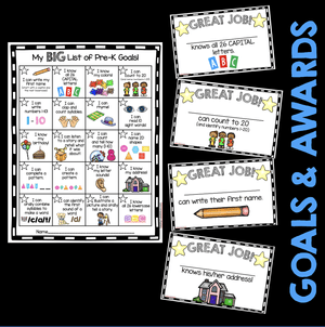 Pre-K Goals Chart - FREEBIE — Keeping My Kiddo Busy