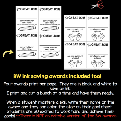 Pre-K Goals Chart - FREEBIE — Keeping My Kiddo Busy