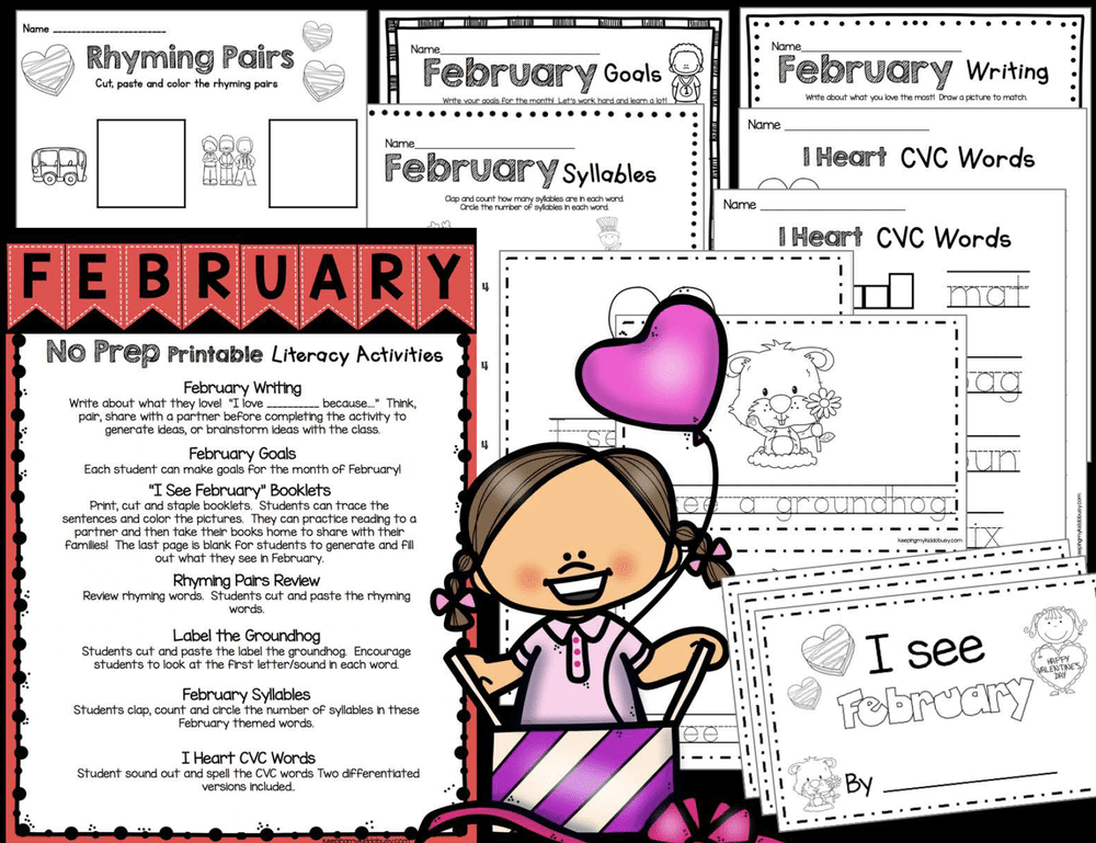 February Math & ELA Pack - FREEBIES — Keeping My Kiddo Busy