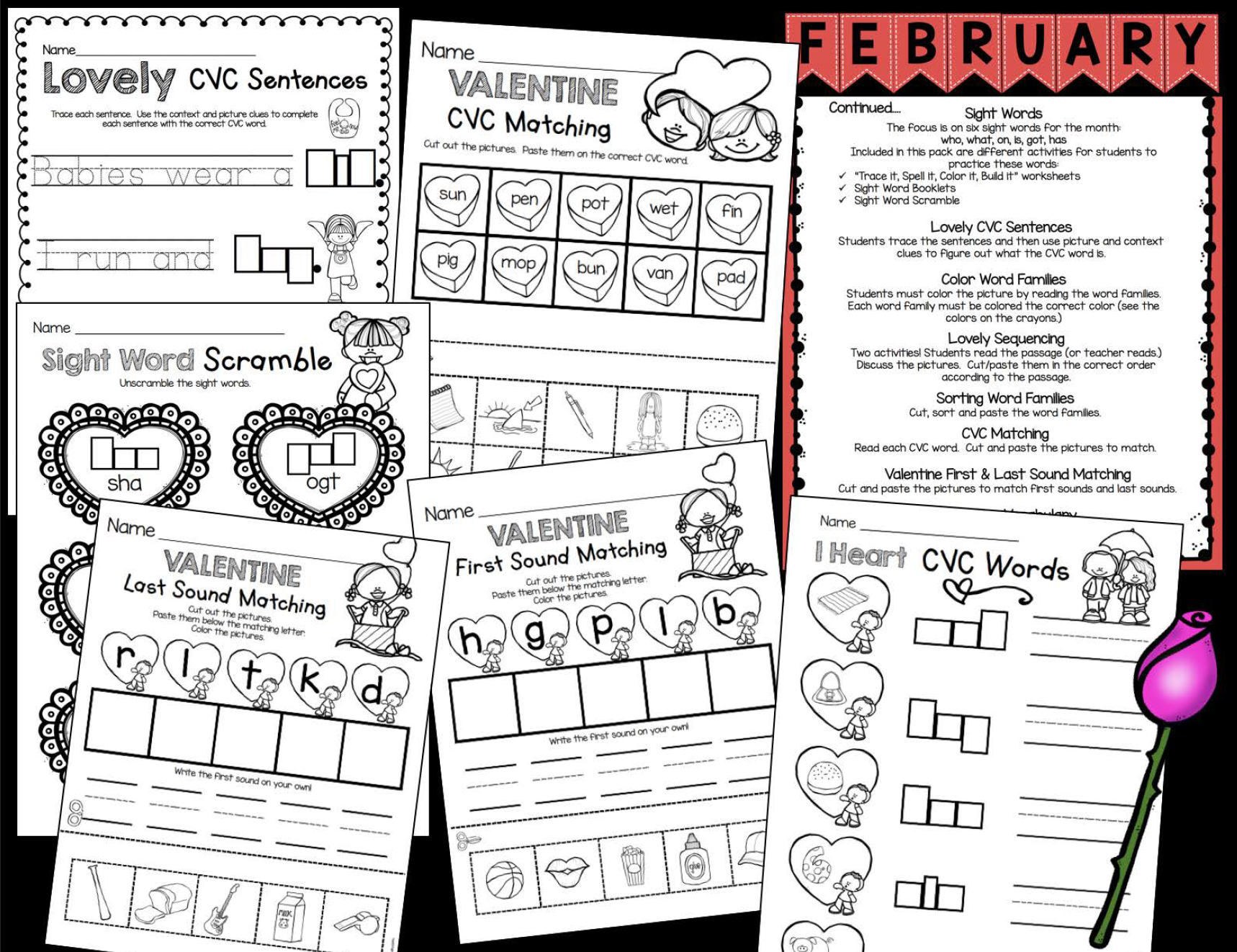 February Math & ELA Pack - FREEBIES — Keeping My Kiddo Busy