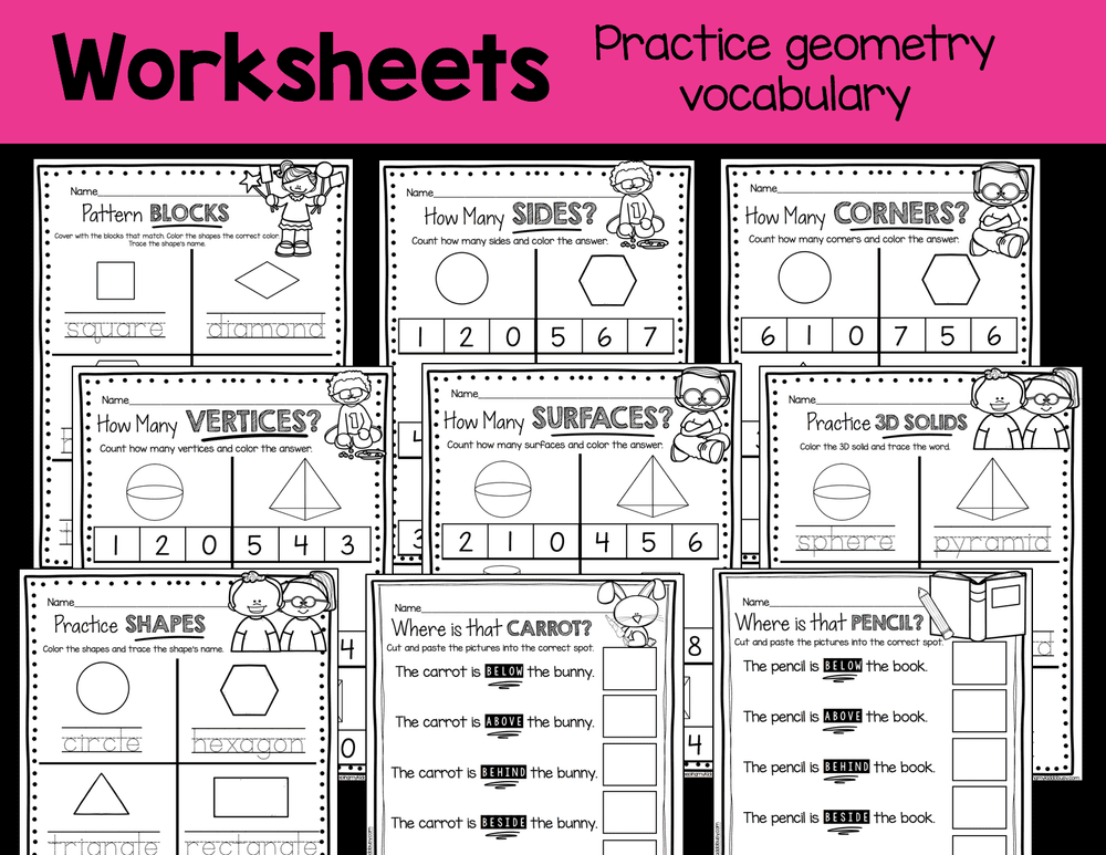 Kindergarten Geometry Unit - FREEBIES — Keeping My Kiddo Busy