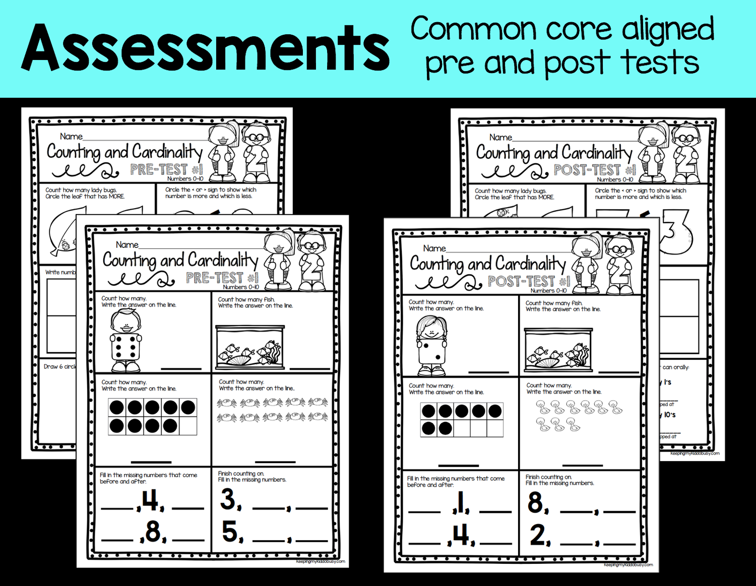 Counting and Cardinality FREEBIES — Keeping My Kiddo Busy