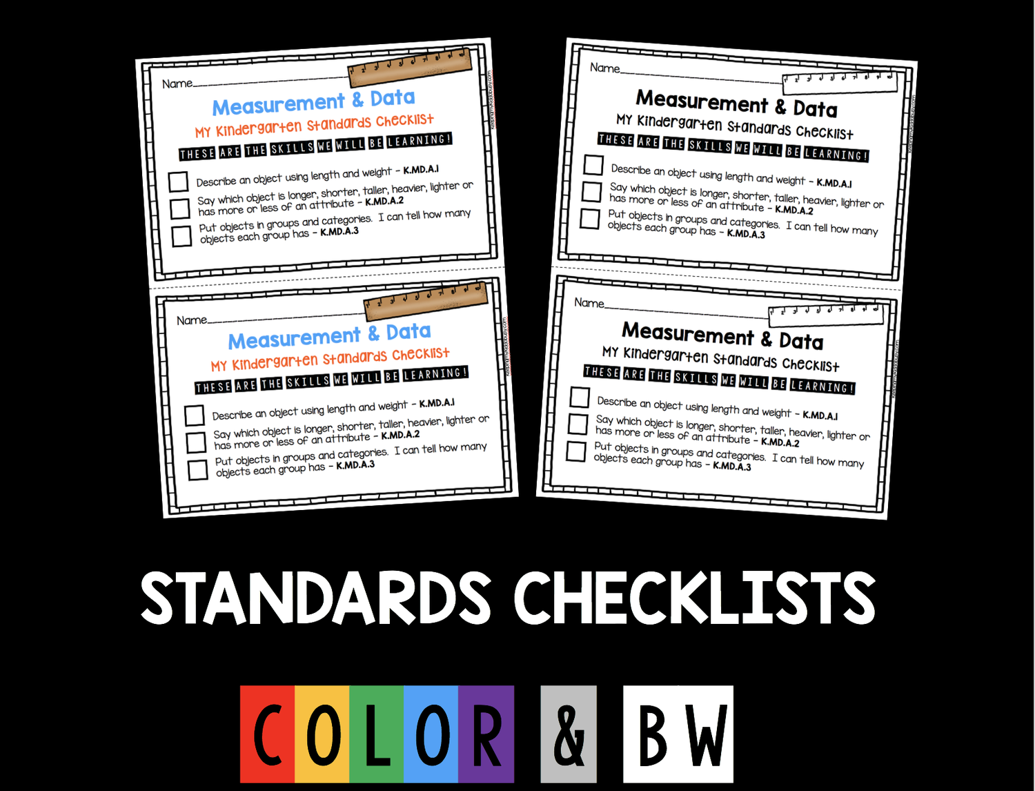 Measurement and Data Kindergarten Math Unit - FREEBIES — Keeping My ...