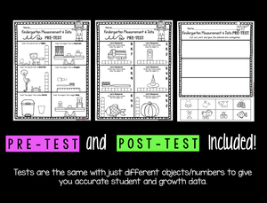 Measurement and Data Kindergarten Math Unit - FREEBIES — Keeping My ...