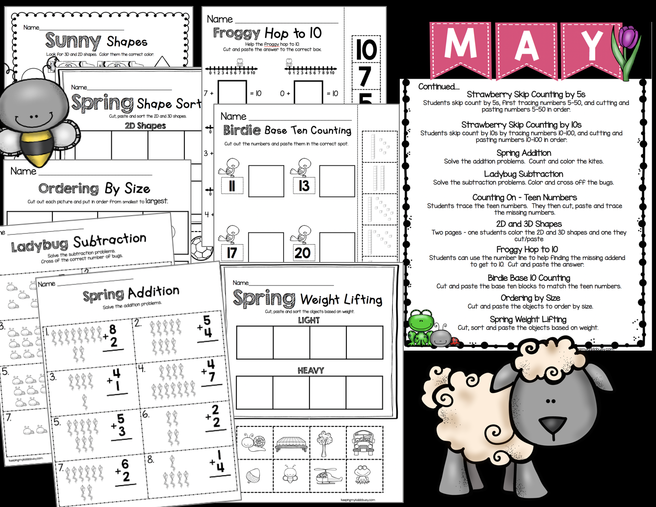 May in Kindergarten - FREEBIES — Keeping My Kiddo Busy