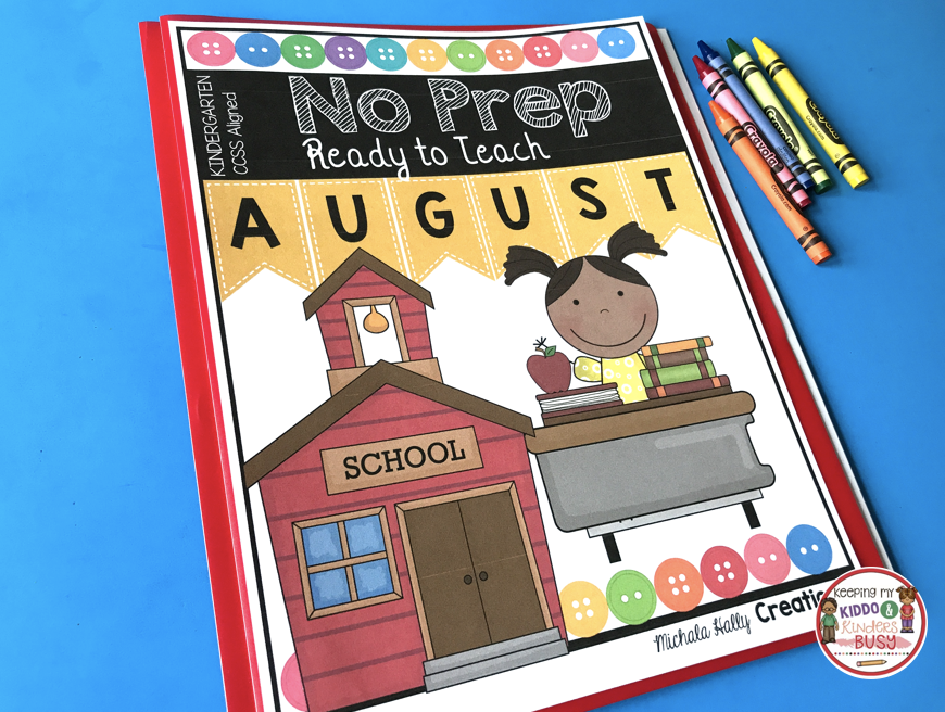 Kindergarten in August - FREEBIES — Keeping My Kiddo Busy