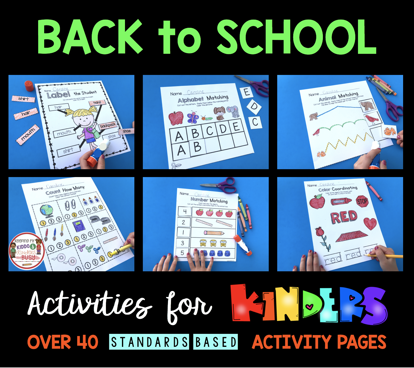 Kindergarten in August - FREEBIES — Keeping My Kiddo Busy