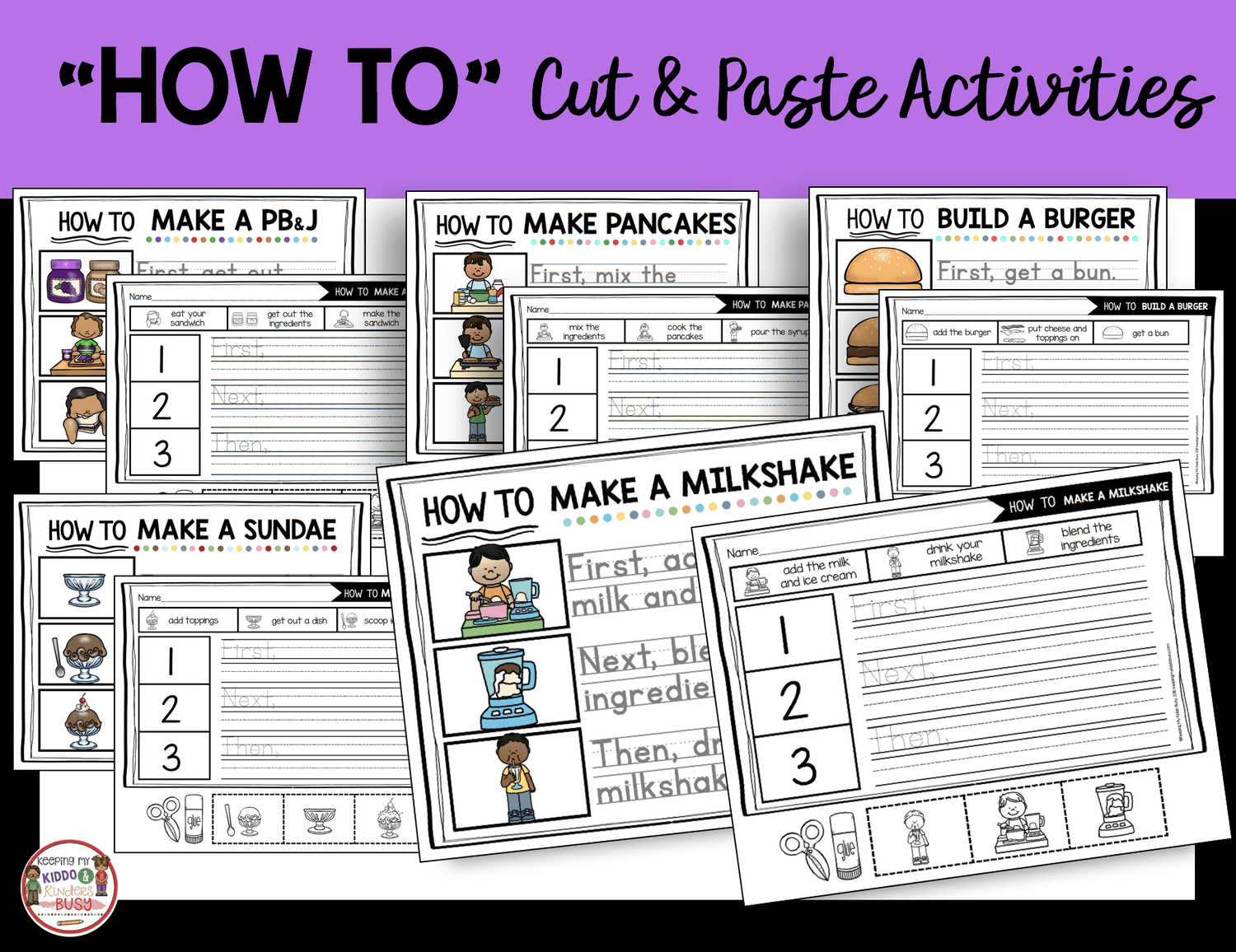 Expository "How-To" Writing FREEBIE — Keeping My Kiddo Busy