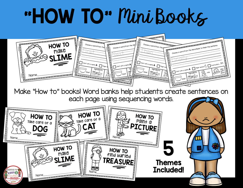 Expository "How-To" Writing FREEBIE — Keeping My Kiddo Busy