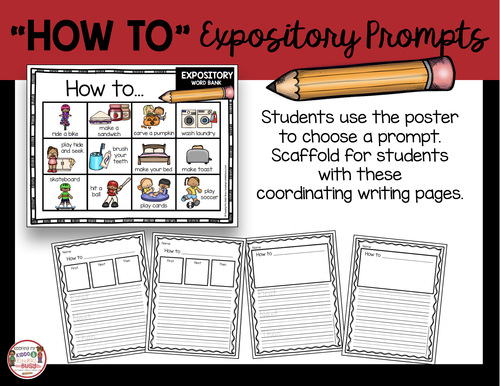 Expository "How-To" Writing FREEBIE — Keeping My Kiddo Busy