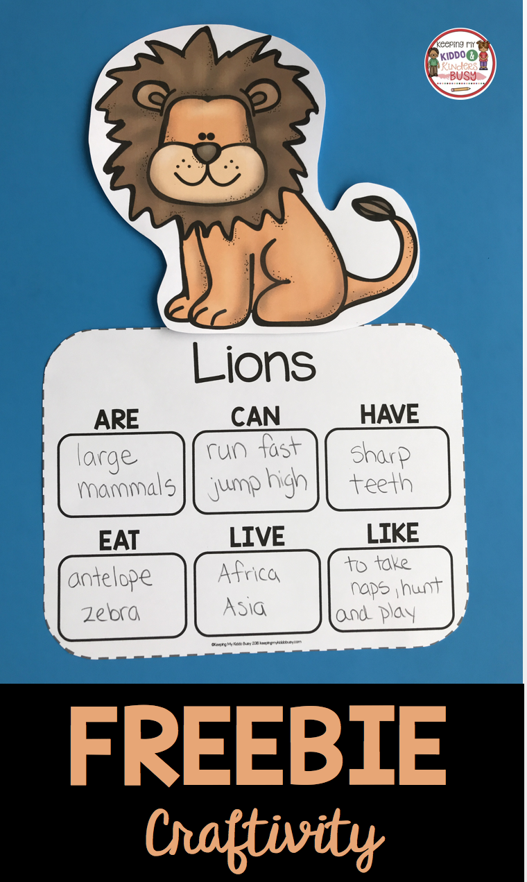 Non-Fiction Writing Unit FREEBIE — Keeping My Kiddo Busy
