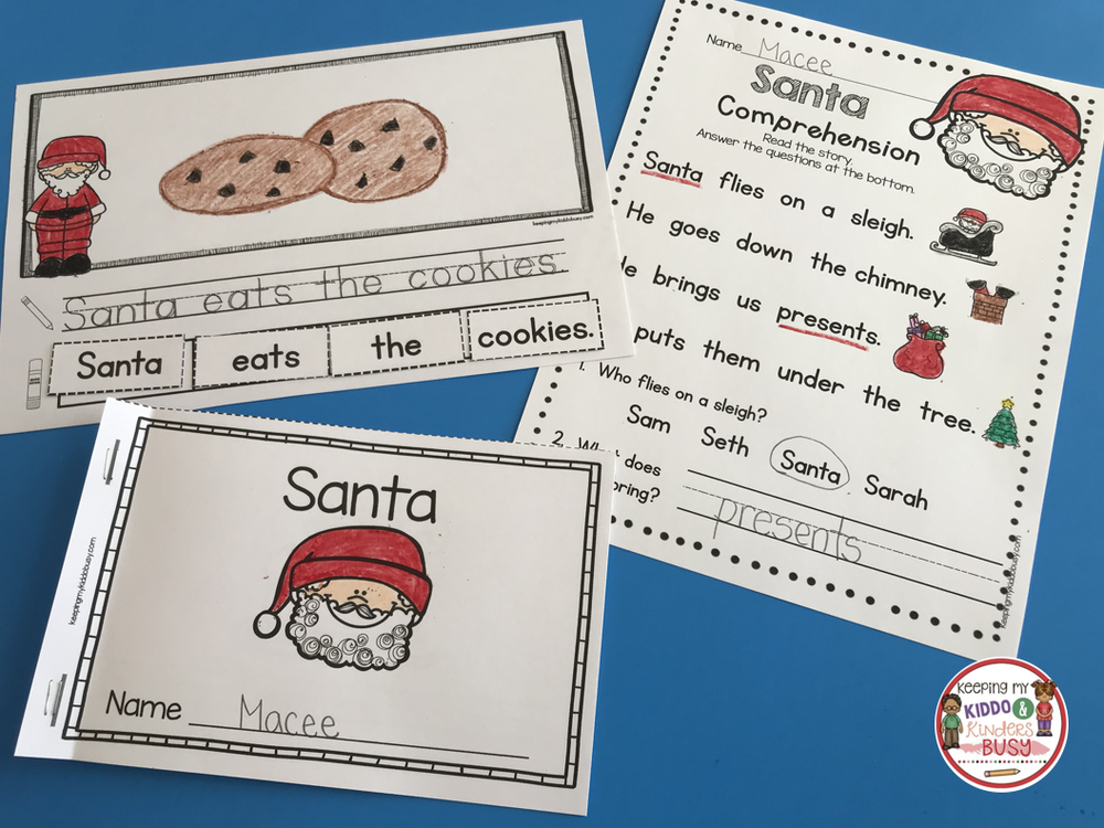 December Reading and Writing - Christmas - FREE BOOK — Keeping My Kiddo ...