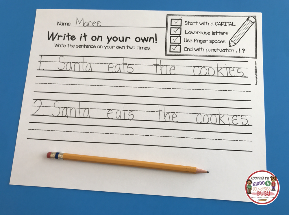 December Reading and Writing - Christmas - FREE BOOK — Keeping My Kiddo ...