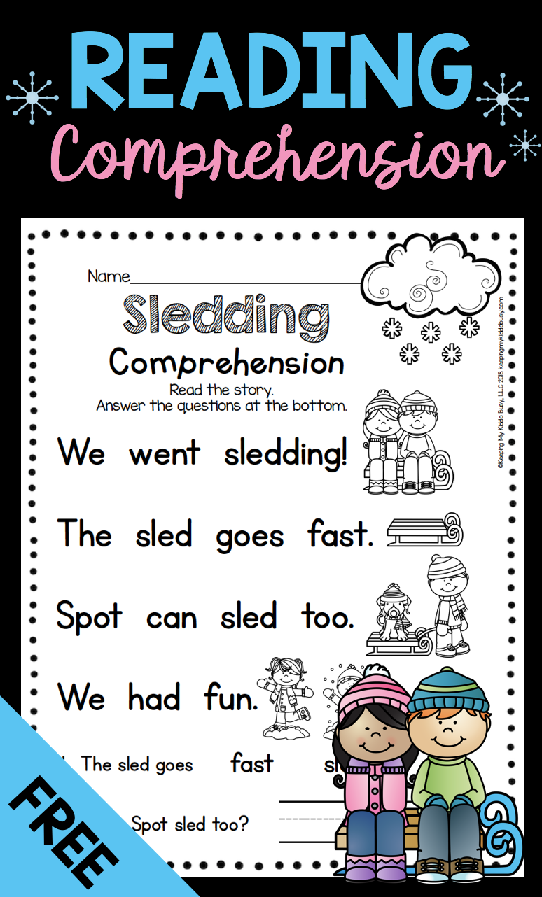 Reading and Writing in January - FREE COMPREHENSION ACTIVITY — Keeping ...