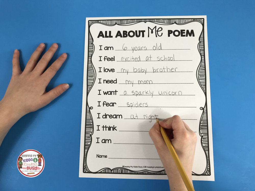 Poetry Writing Unit for Primary Grades — Keeping My Kiddo Busy