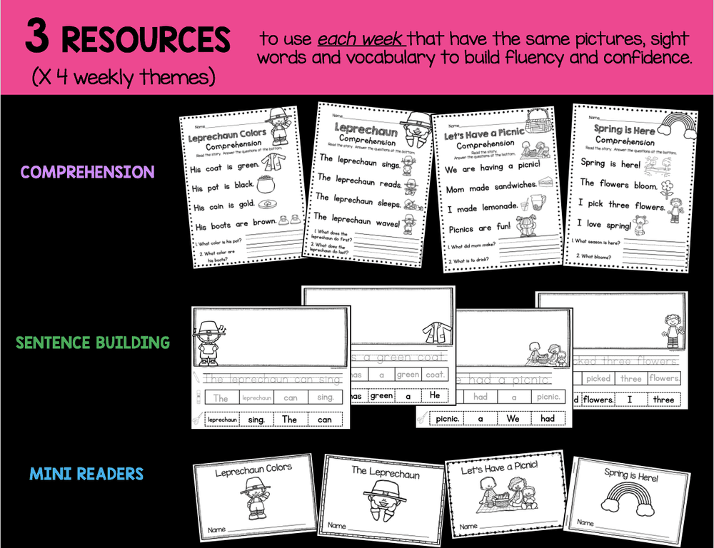 Reading & Writing in March - FREE BOOK — Keeping My Kiddo Busy