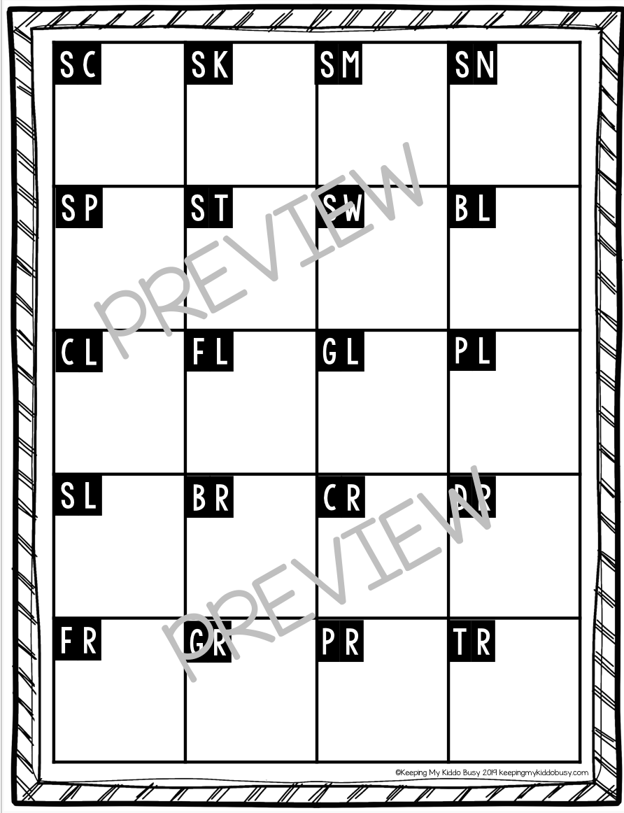 Phonics Unit 5 - Consonant Blends FREEBIE — Keeping My Kiddo Busy