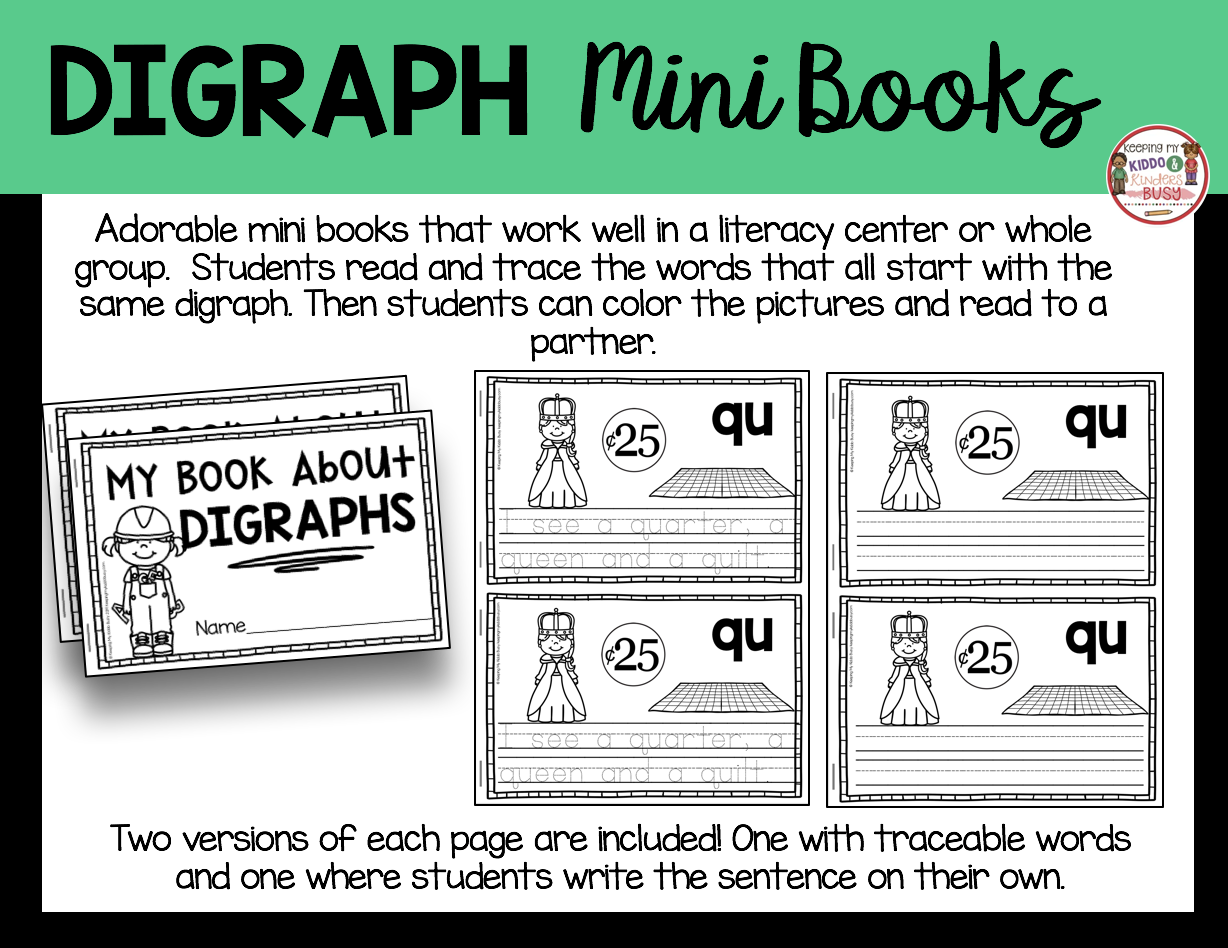 Digraphs - Phonics Unit 6 - FREEBIE — Keeping My Kiddo Busy