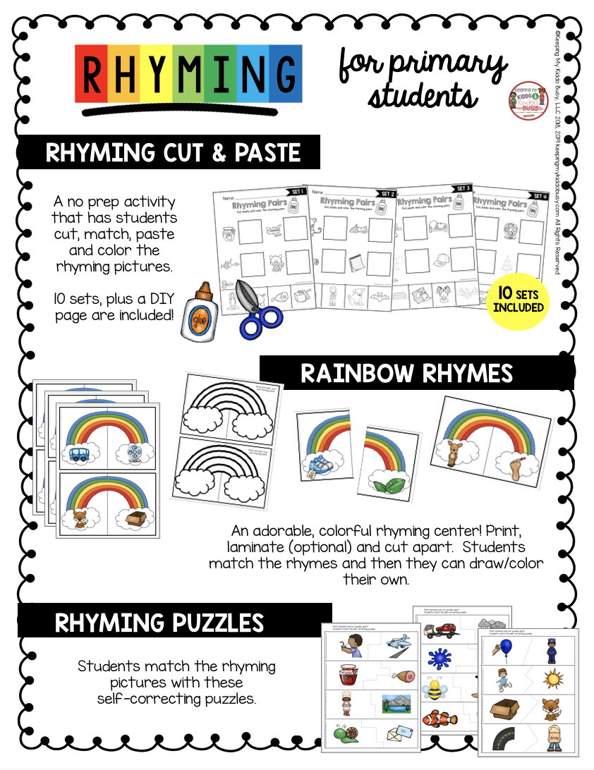 Rhyming — Keeping My Kiddo Busy