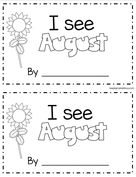 Kindergarten in August - FREEBIES — Keeping My Kiddo Busy