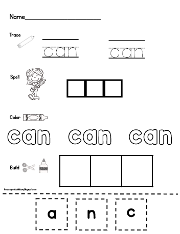FREE Environmental Print Unit — Keeping My Kiddo Busy