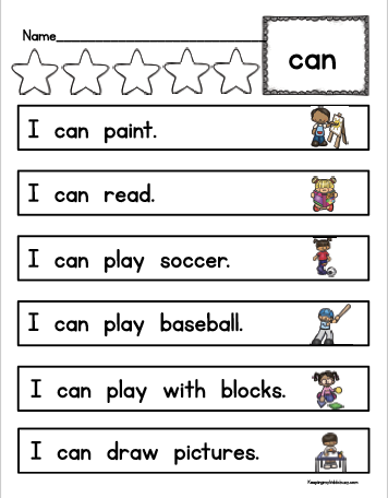 FREE Environmental Print Unit — Keeping My Kiddo Busy