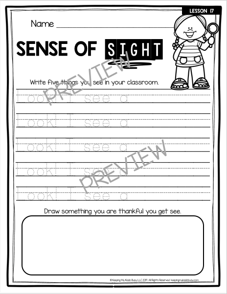 All About My Body and 5 Senses - FREE ACTIVITY - Science Unit 1 ...