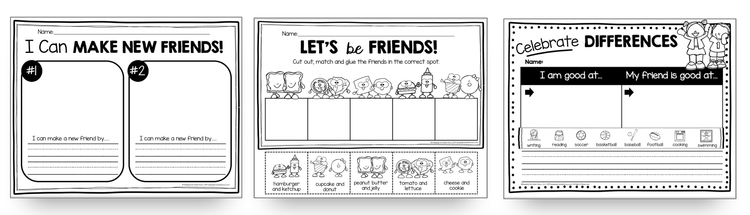 All About Friendship - FREE ACTIVITIES — Keeping My Kiddo Busy