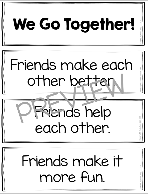 All About Friendship - FREE ACTIVITIES — Keeping My Kiddo Busy