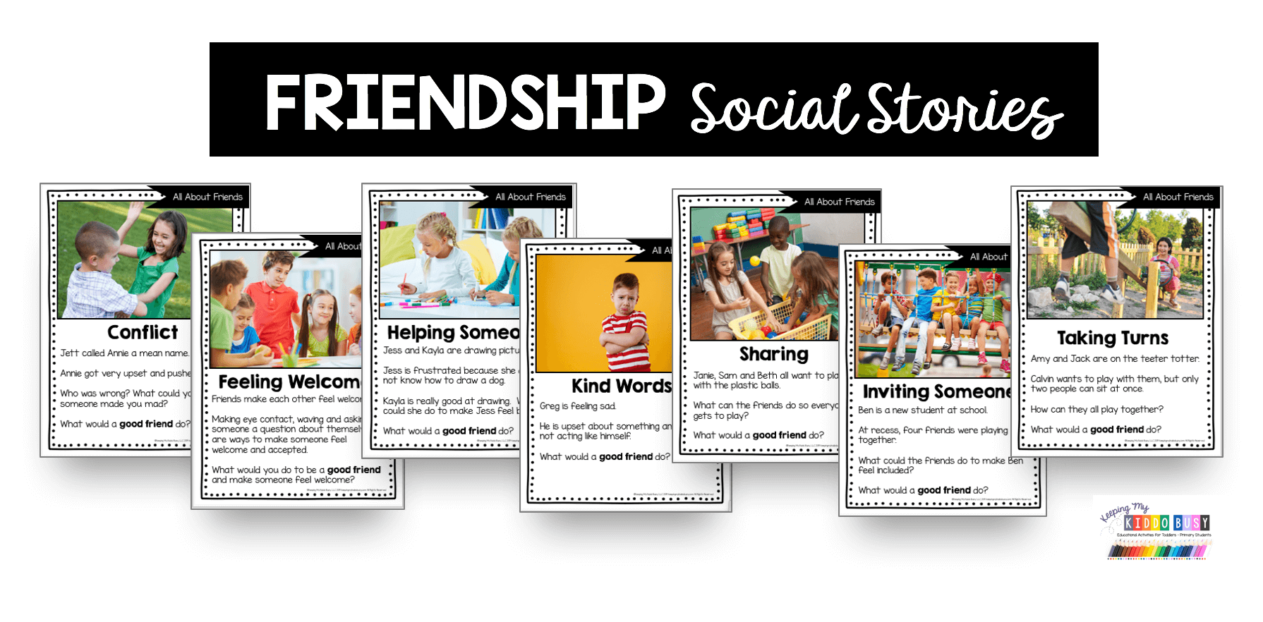 All About Friendship - FREE ACTIVITIES — Keeping My Kiddo Busy