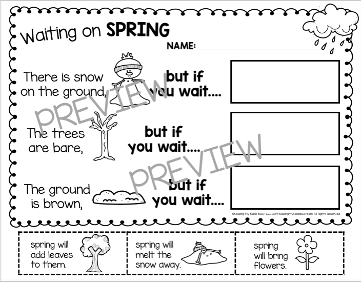 All About Spring - FREE ACTIVITIES - Reading and Enrichment — Keeping ...