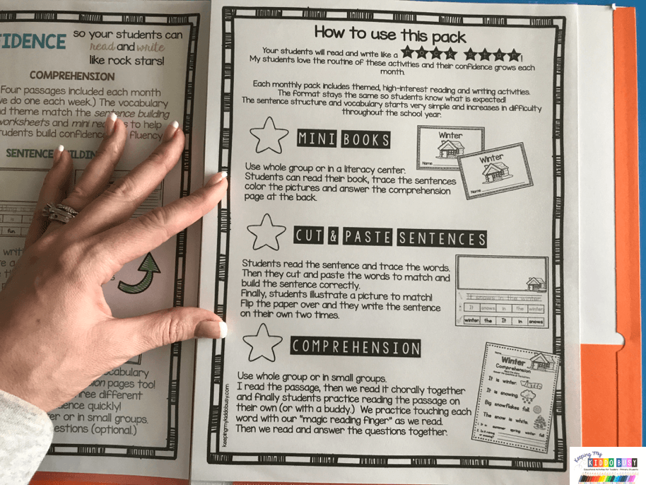 Reading and Writing in January - FREE COMPREHENSION ACTIVITY — Keeping ...