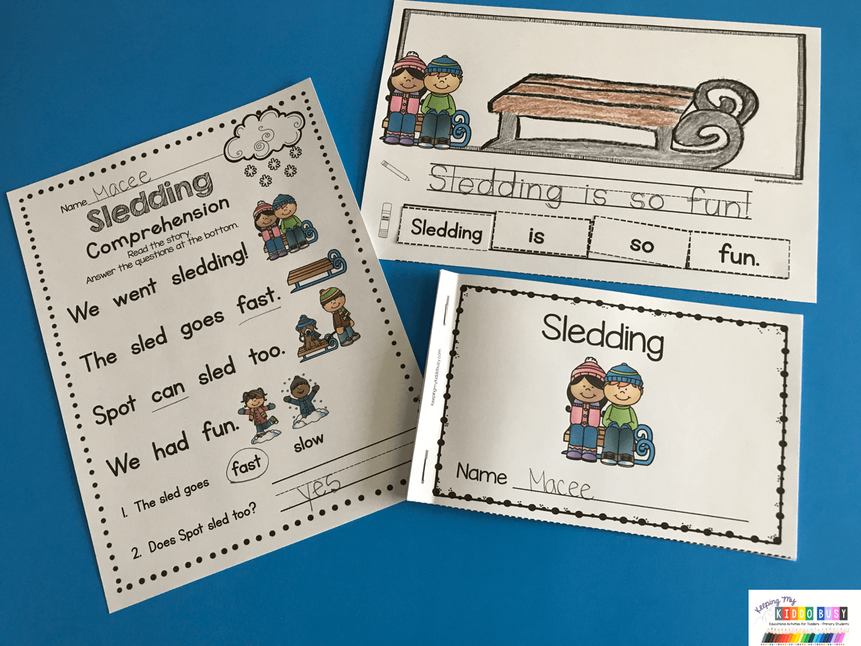 Reading and Writing in January - FREE COMPREHENSION ACTIVITY — Keeping ...
